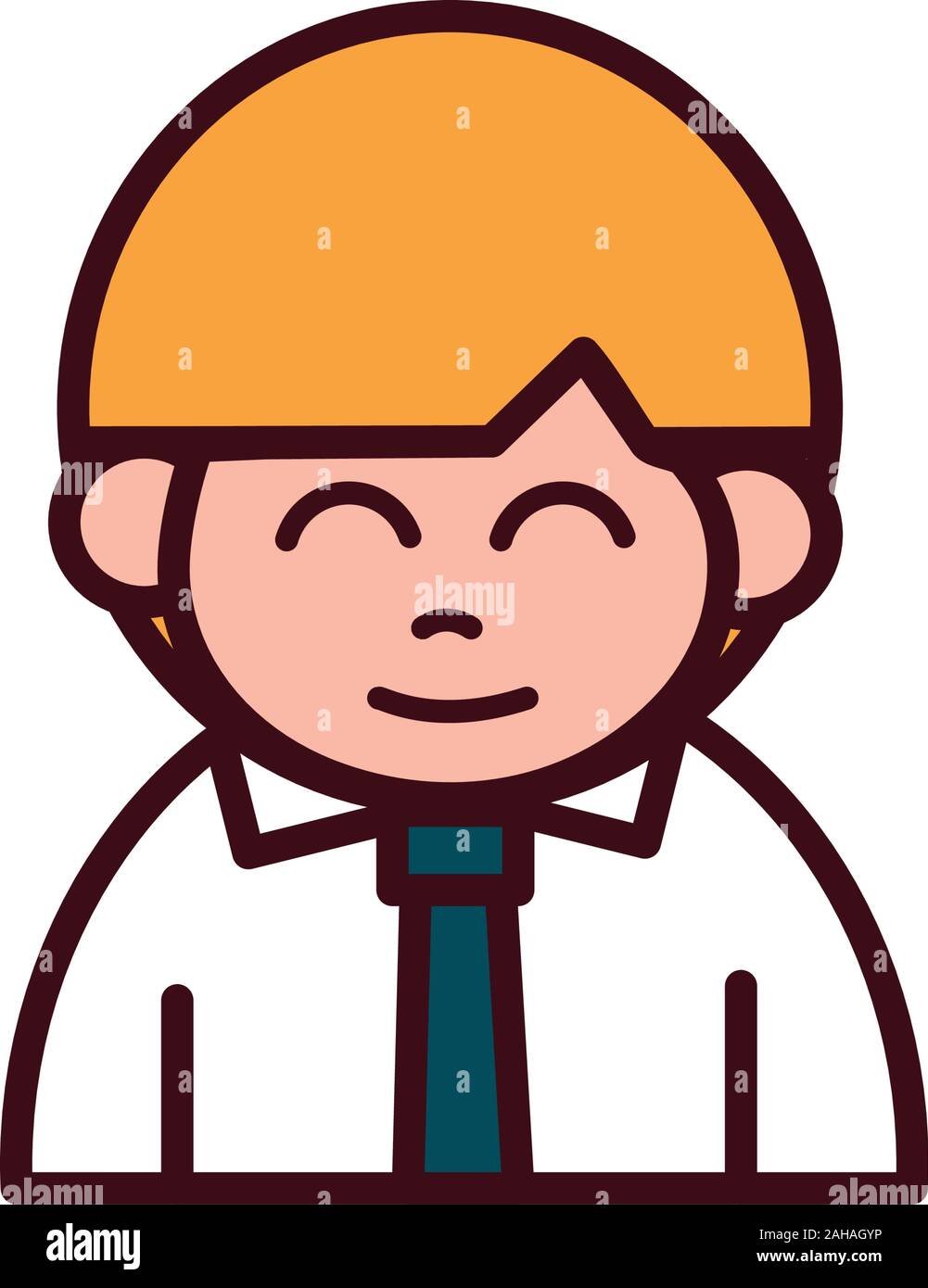 man cartoon character portrait people vector illustration Stock Vector ...
