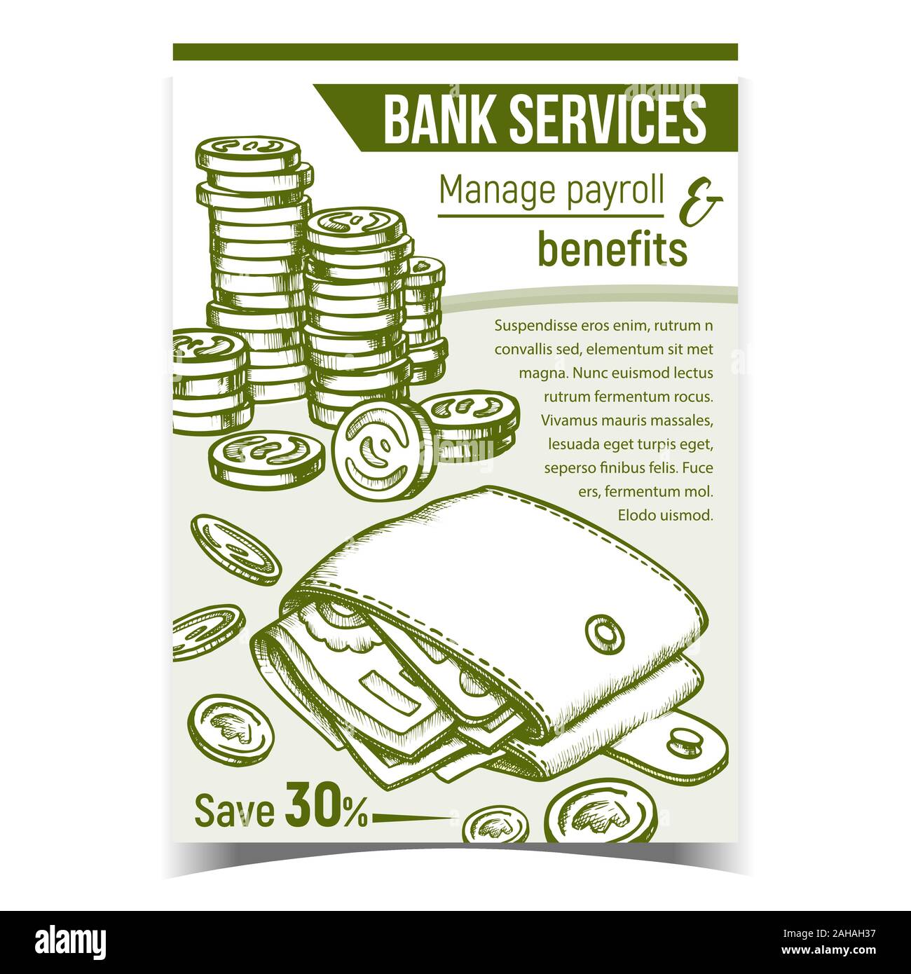 Bank advertising credit poster hi-res stock photography and images - Alamy