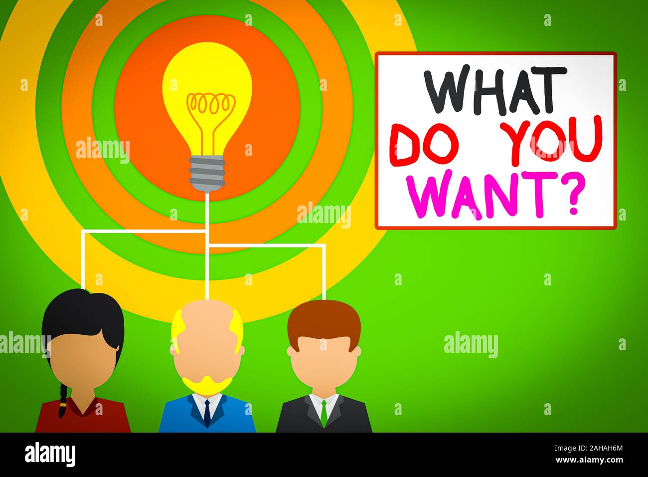 Conceptual hand writing showing What Do You Want Question. Concept ...