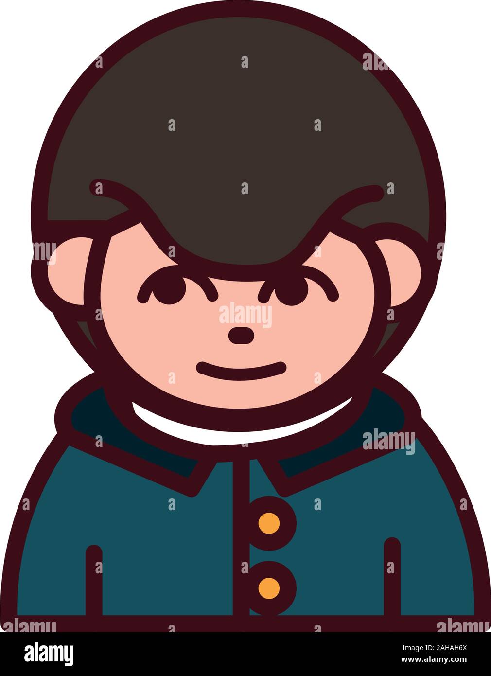 man cartoon character portrait people vector illustration Stock Vector ...