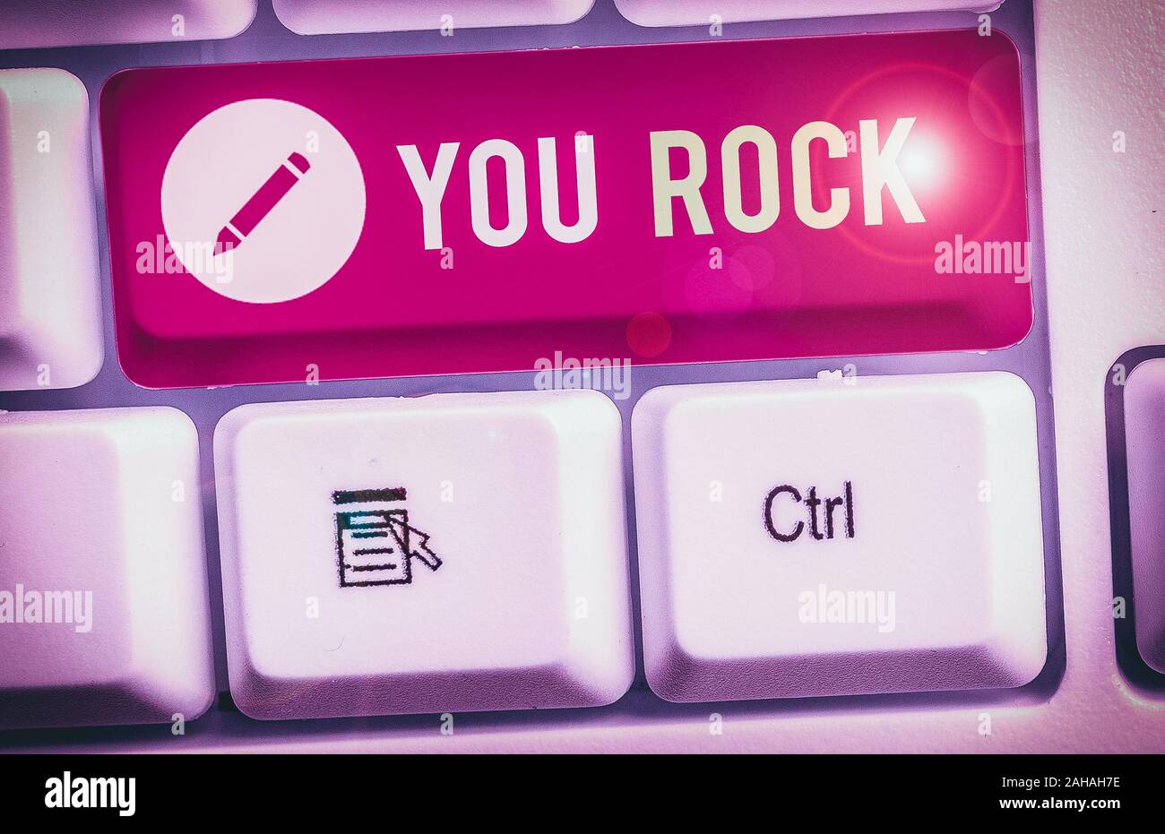 Text sign showing You Rock. Business photo text slang phrase of praise ...