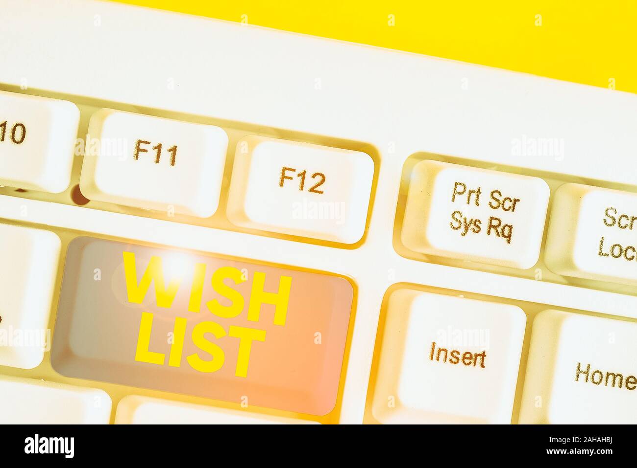 Conceptual hand writing showing Wish List. Concept meaning List of ...