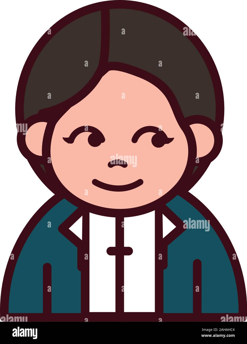 man cartoon character portrait people vector illustration Stock Vector ...