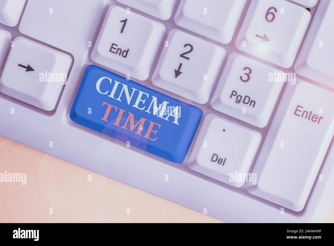 Conceptual hand writing showing Cinema Time. Concept meaning which ...