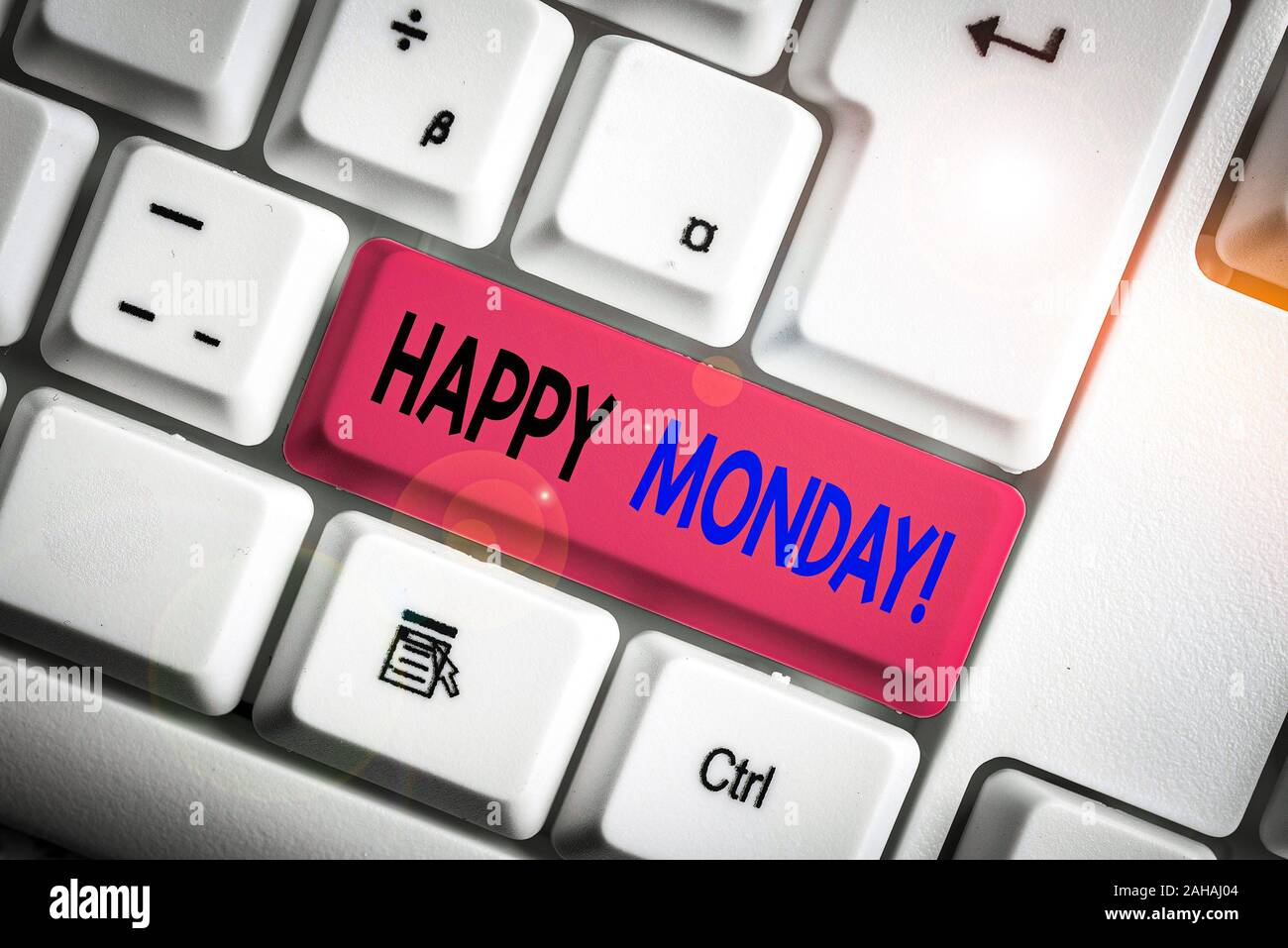 Conceptual hand writing showing Happy Monday. Concept meaning telling ...