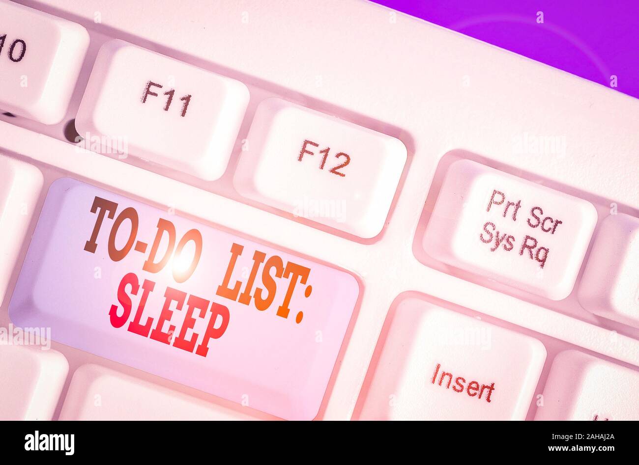 Handwriting Text To Do List Sleep Conceptual Photo Things To Be Done Priority Object Is To Take