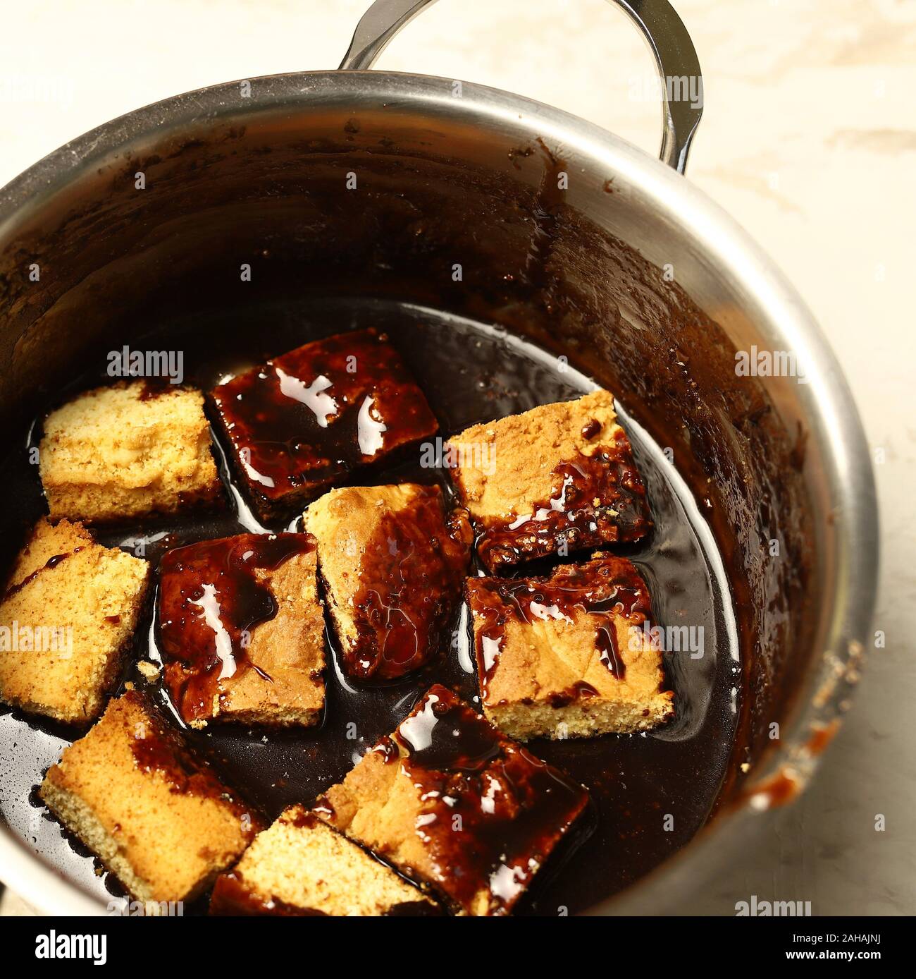 Traditional Australian cake. Making Australian Lamington cake with ...