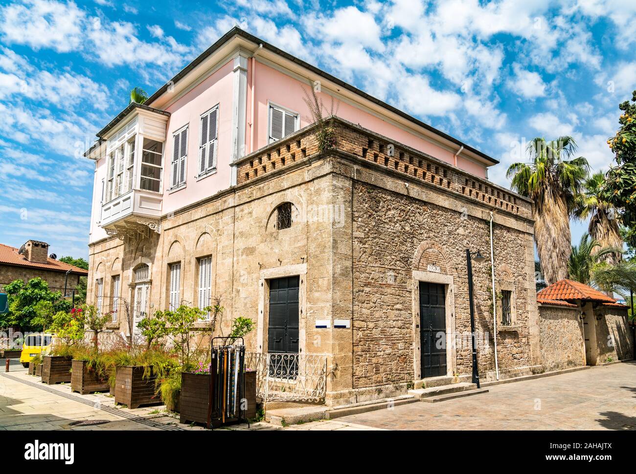 Traditional houses in the old town of Antalya, Turkey Stock Photo - Alamy
