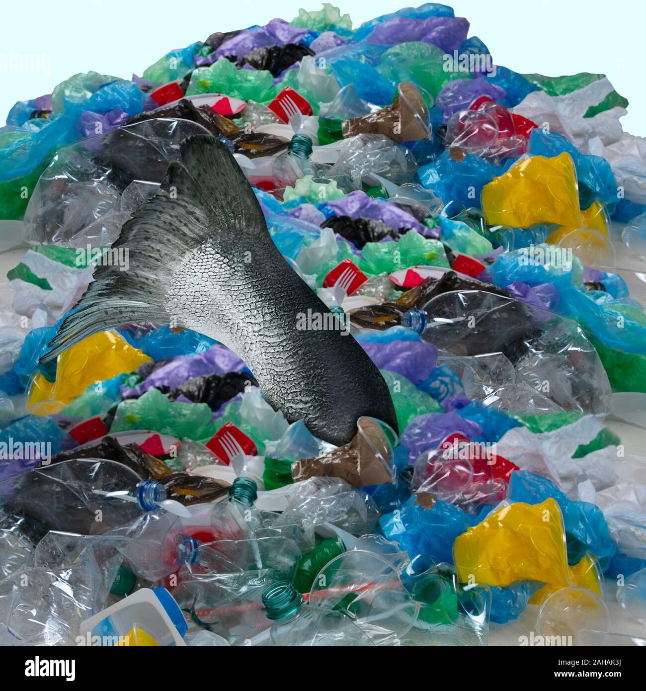 Concept of ecology disaster, environmental pollution, garbage. Stop ...