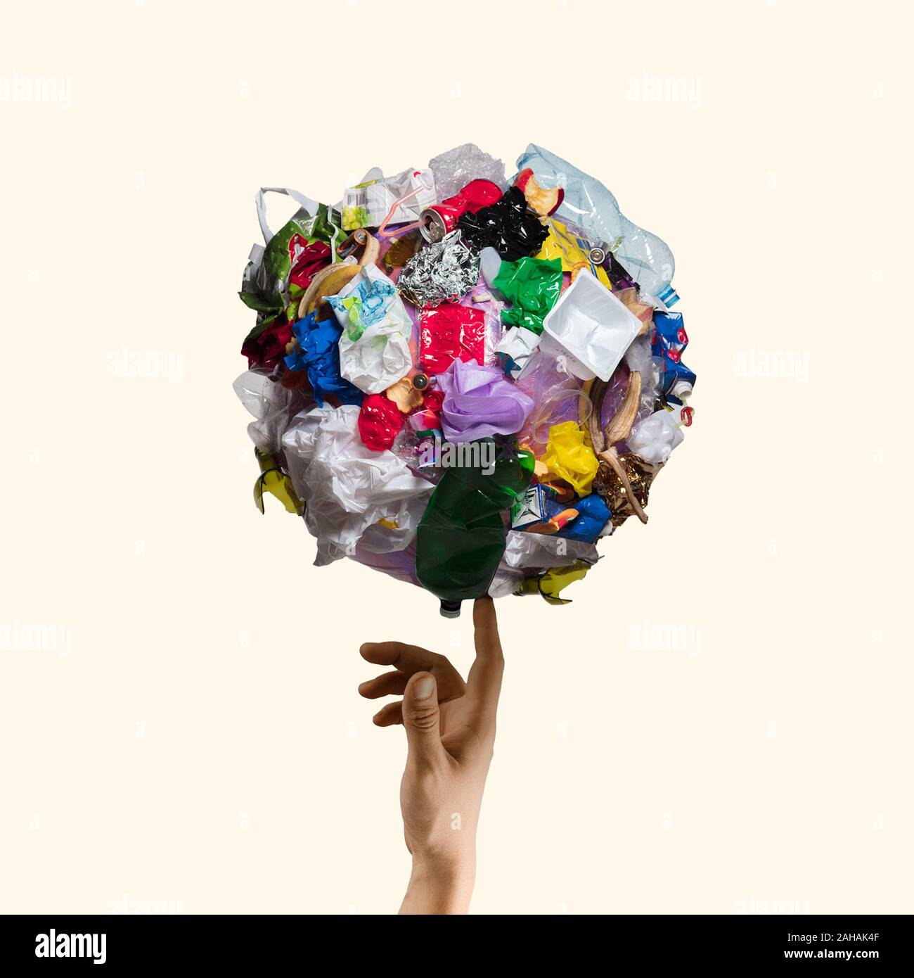 Concept of ecology disaster, environmental pollution, garbage. Stop ...