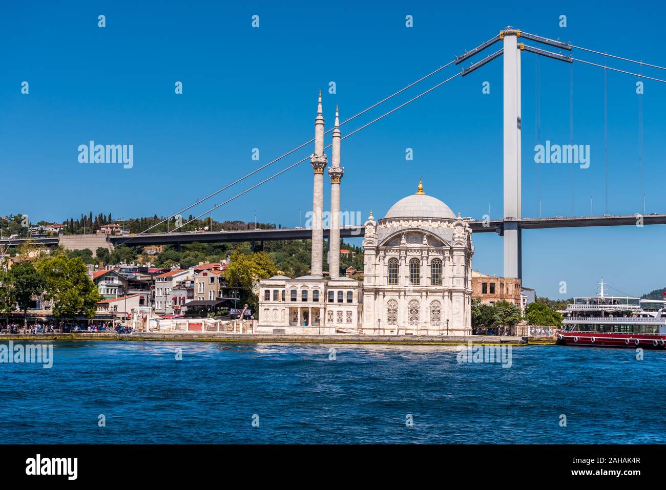 Ortakoy Mosque (Turkish: Ortaköy Camii), or Grand Imperial Mosque of ...
