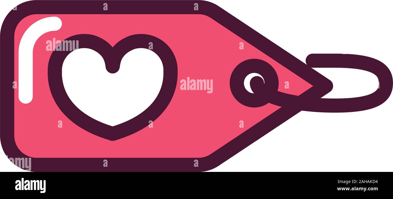 happy valentines day tag price love romantic feeling icon vector ...