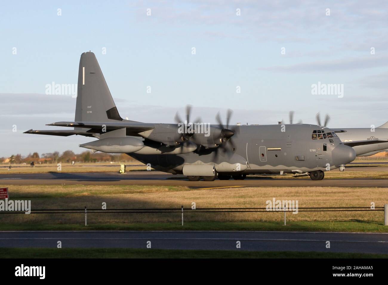 MC-130J from the 67th SOS taxiing out for a morning departure at RAF ...