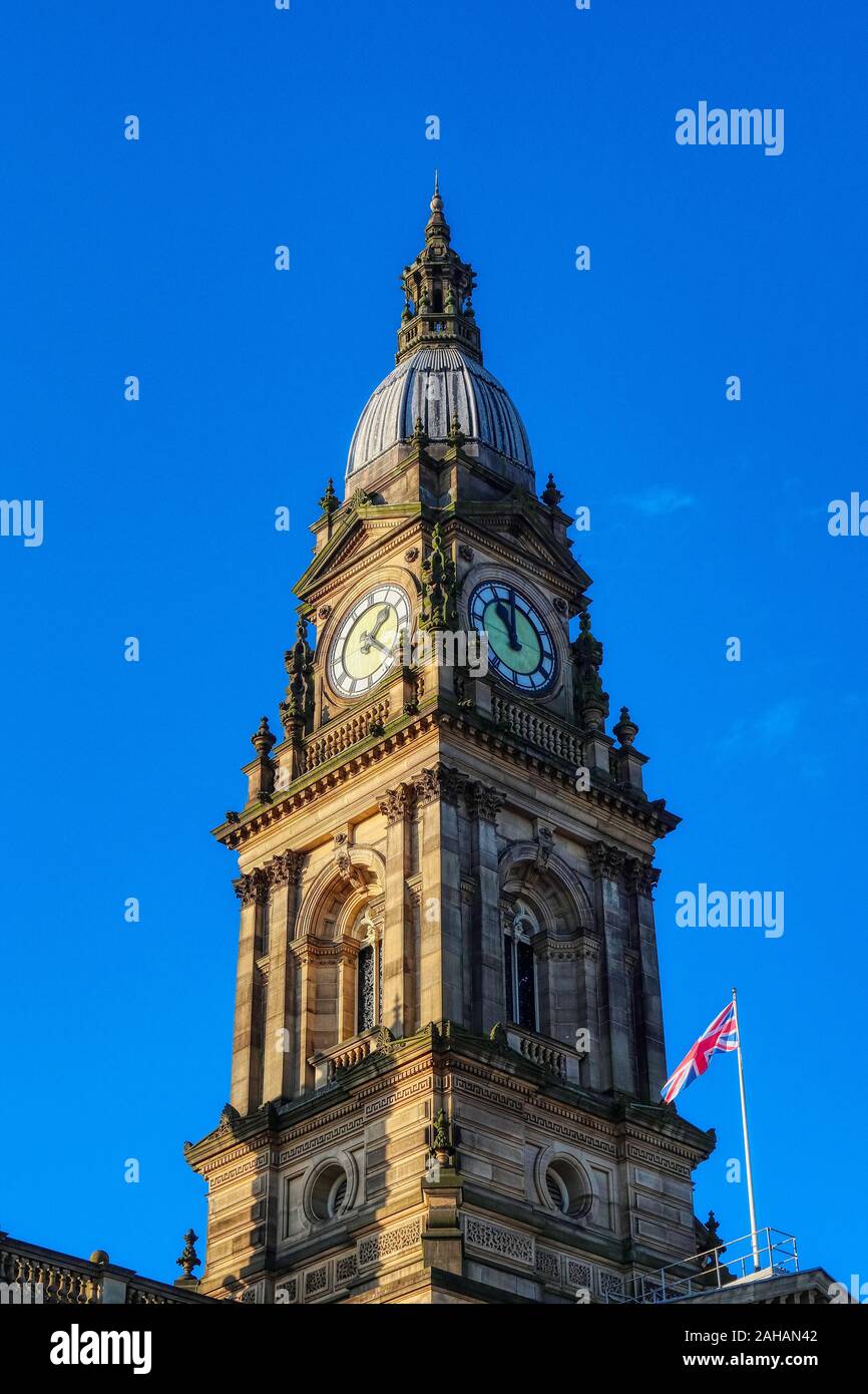 Bolton Town Hall, Clock Tower, Bolton Lancashire Stock Photo - Alamy