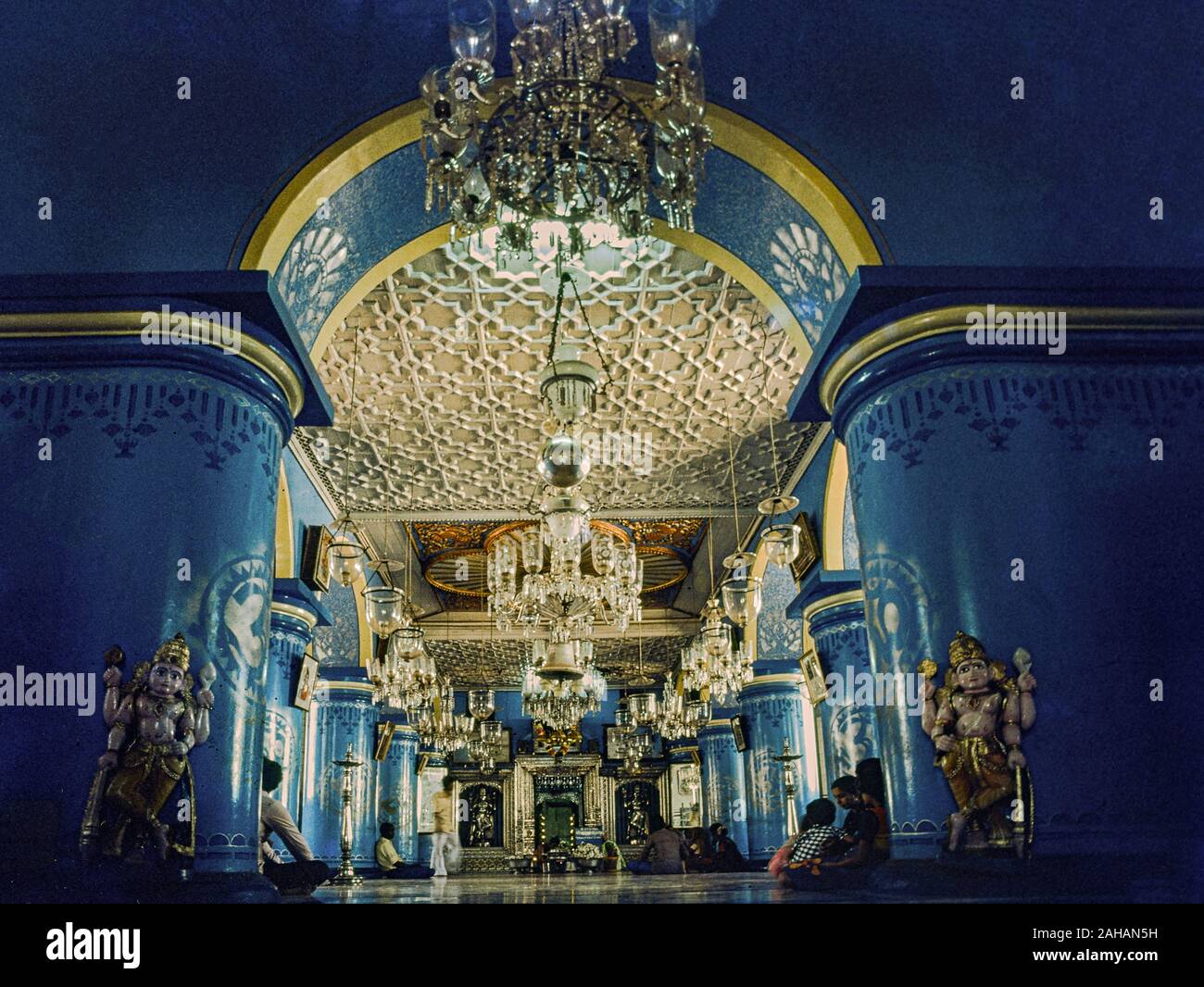 sabhamandap Interior of Shri Mangeshi temple Ponda Goa India Stock ...