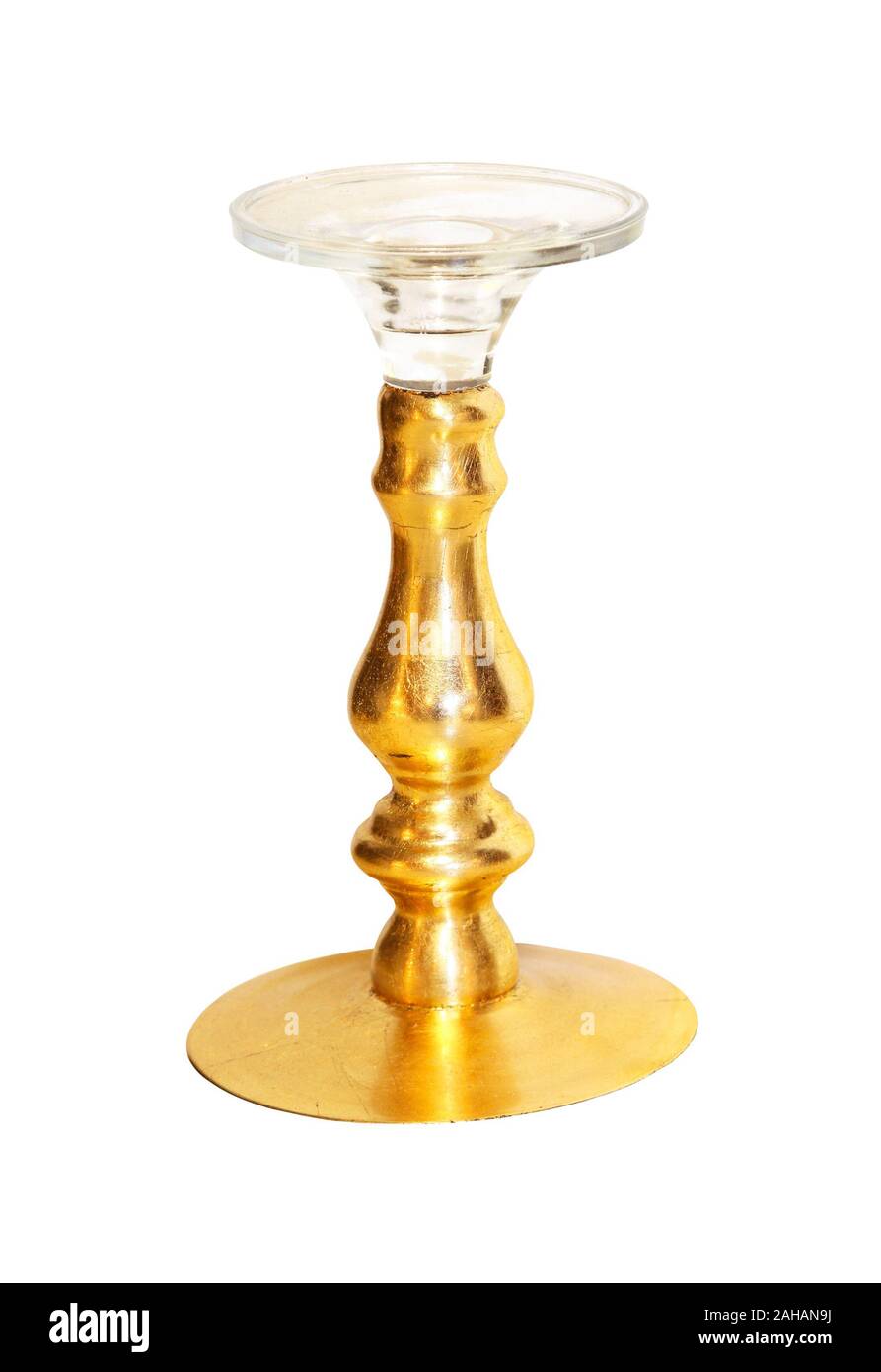 Golden candlestick hi-res stock photography and images - Alamy