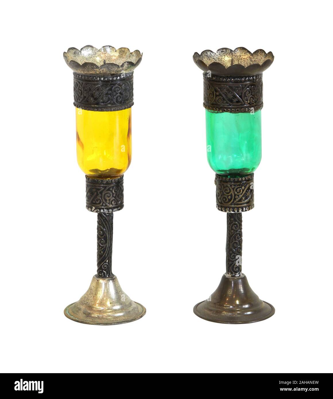 Maroccan candlestick set isolated with clipping path included Stock ...