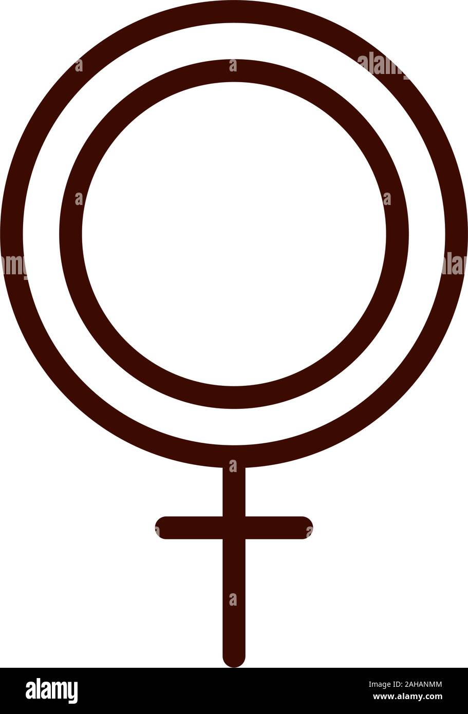 female gender sign love romantic passion feeling related icon vector ...