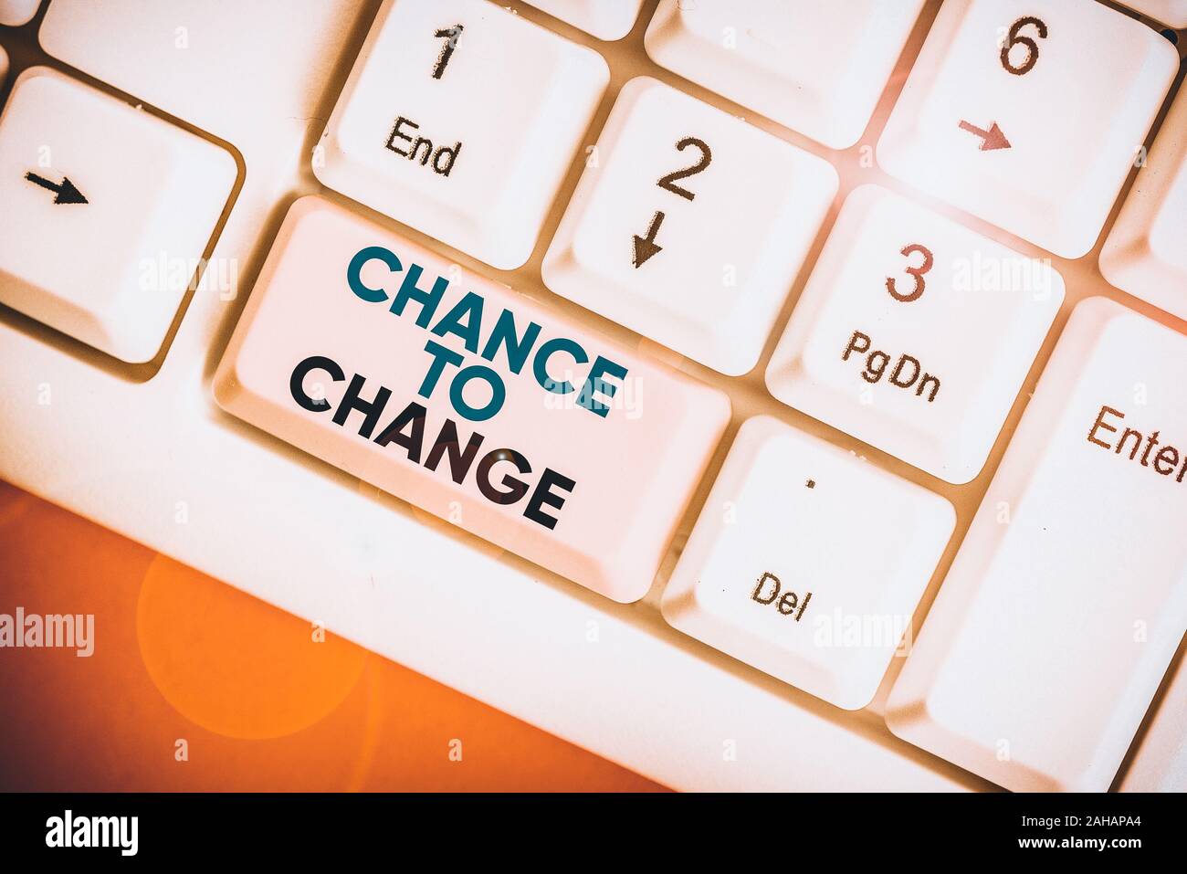 Writing note showing Chance To Change. Business concept for The ...