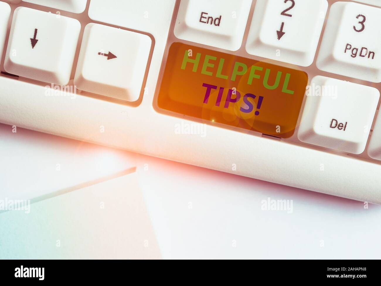 Text sign showing Helpful Tips. Business photo text advices given to be ...