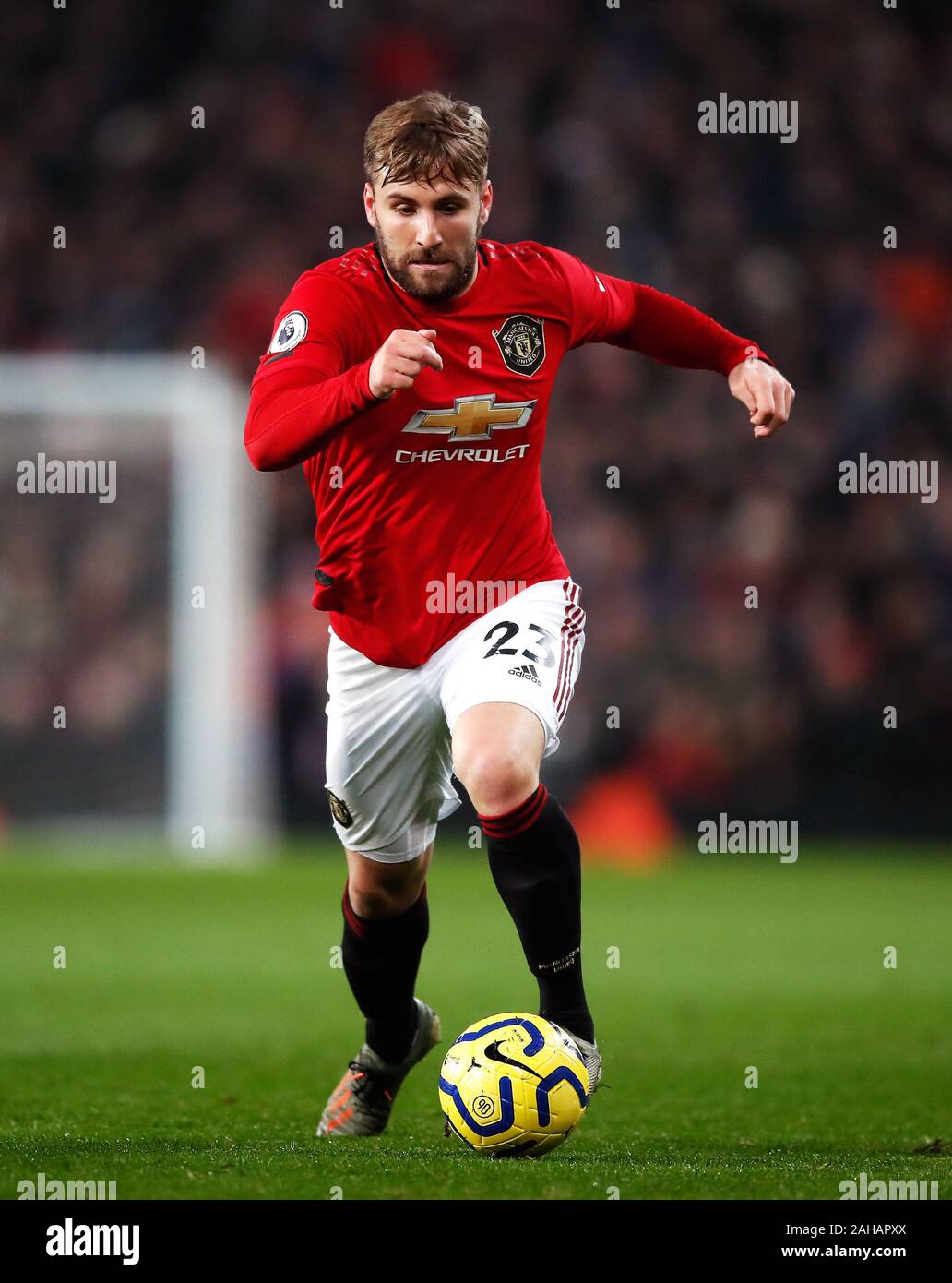 Manchester United's Luke Shaw during the Premier League match at Old ...