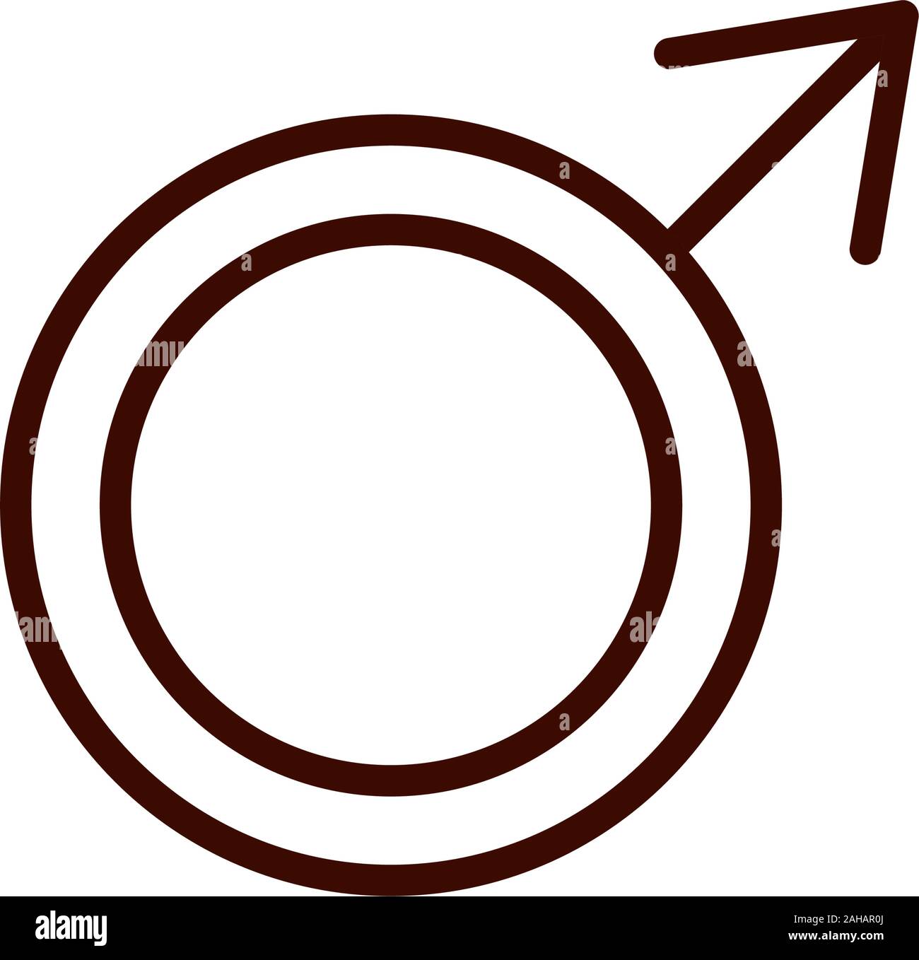 male gender sign love romantic passion feeling related icon vector ...