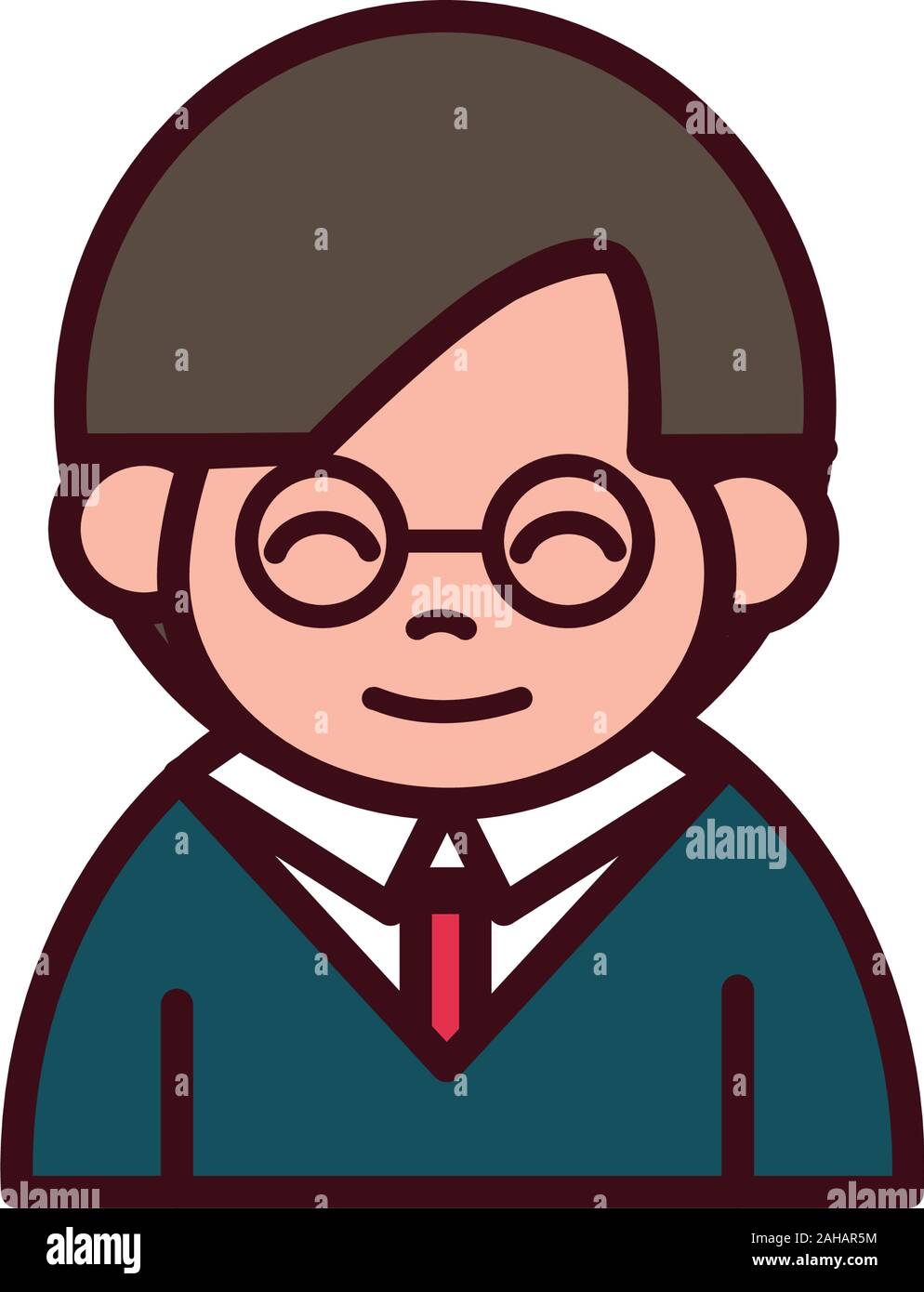 man cartoon character portrait people vector illustration Stock Vector ...