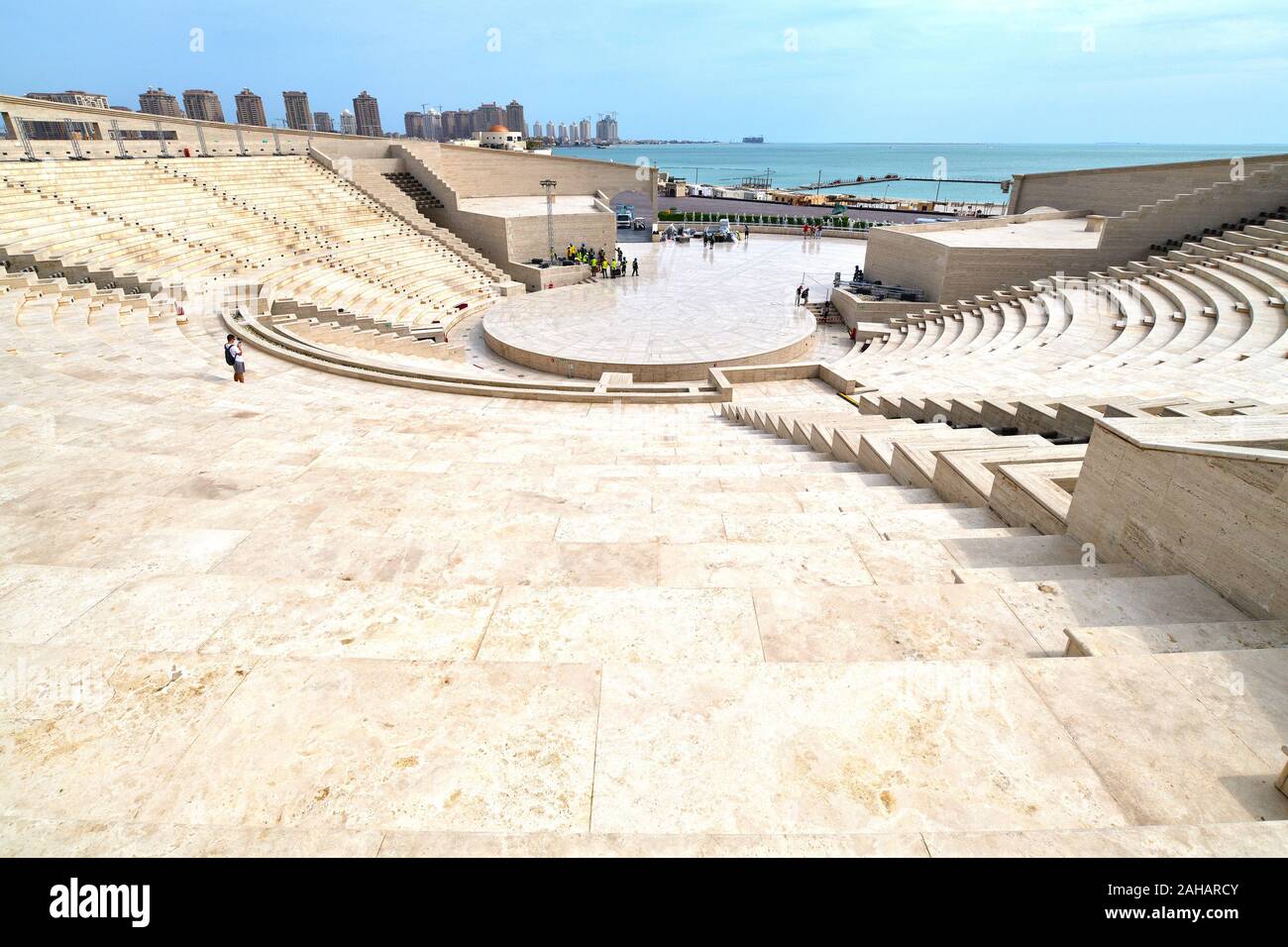 Doha, Qatar - Nov 20. 2019. Katara Amphitheatre in Katara Village Stock ...