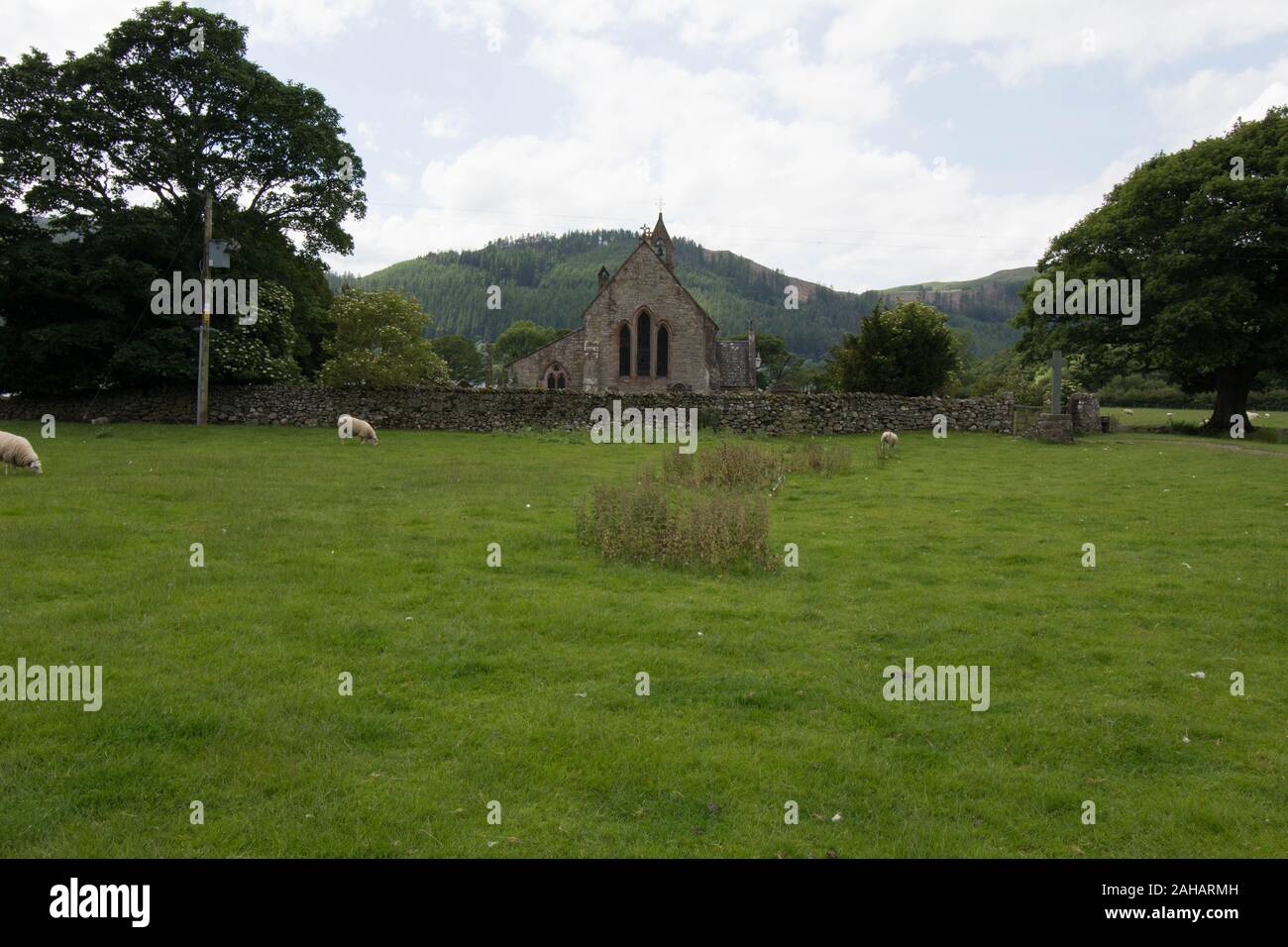 St Bega Church in the Lake District Stock Photo - Alamy