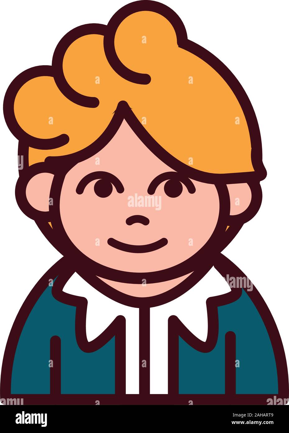 man cartoon character portrait people vector illustration Stock Vector ...