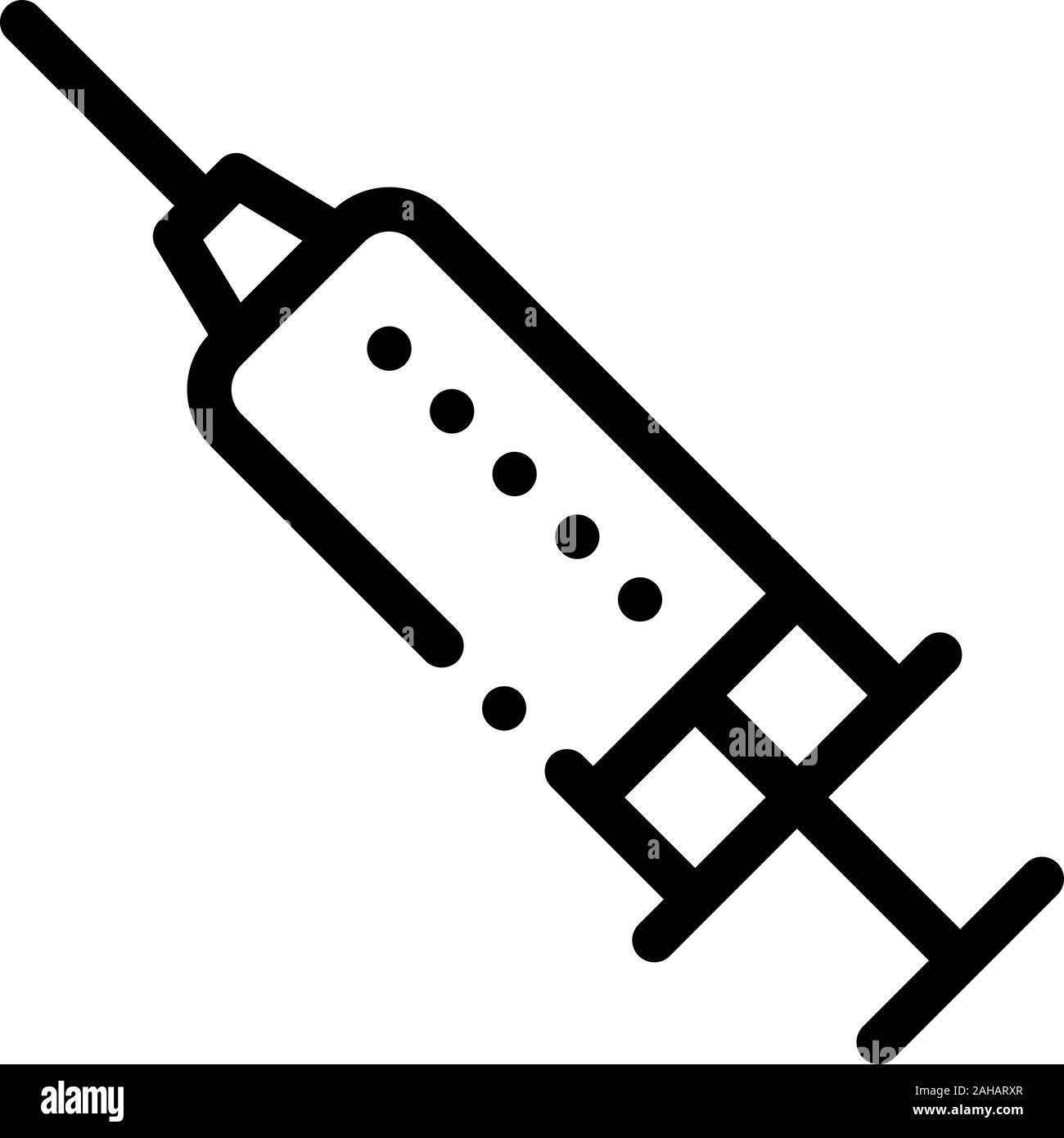 Drug Syringe Icon Vector Outline Illustration Stock Vector Image & Art ...