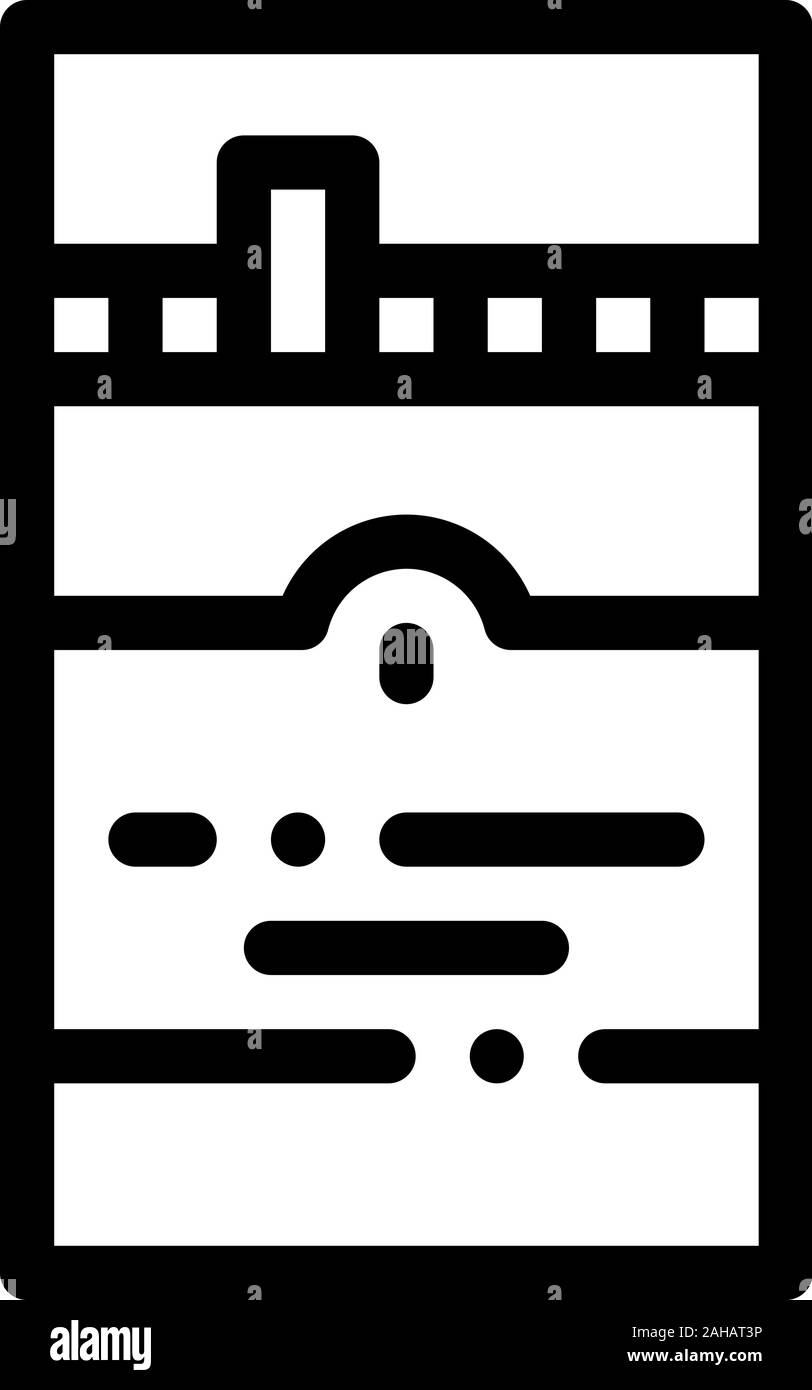 Gaming Computer Icon Vector Outline Illustration Stock Vector Image ...