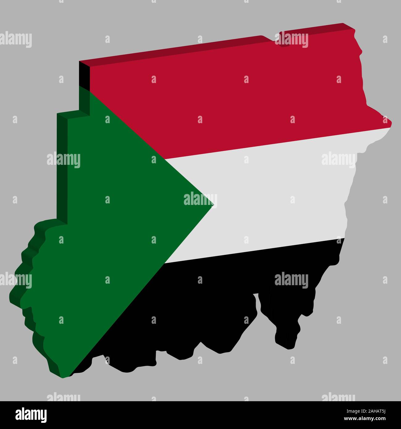 Sudan flag map Stock Vector Images - Alamy