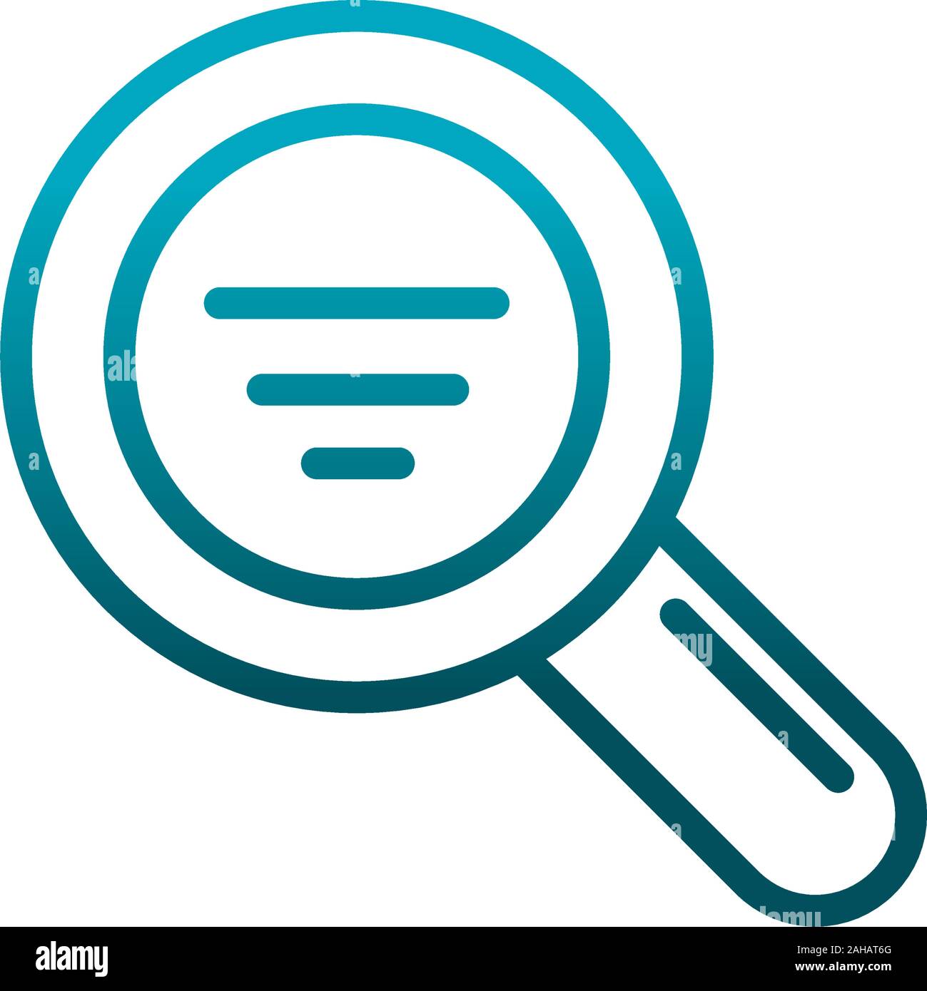 magnifying glass search analysis communications vector illustration ...