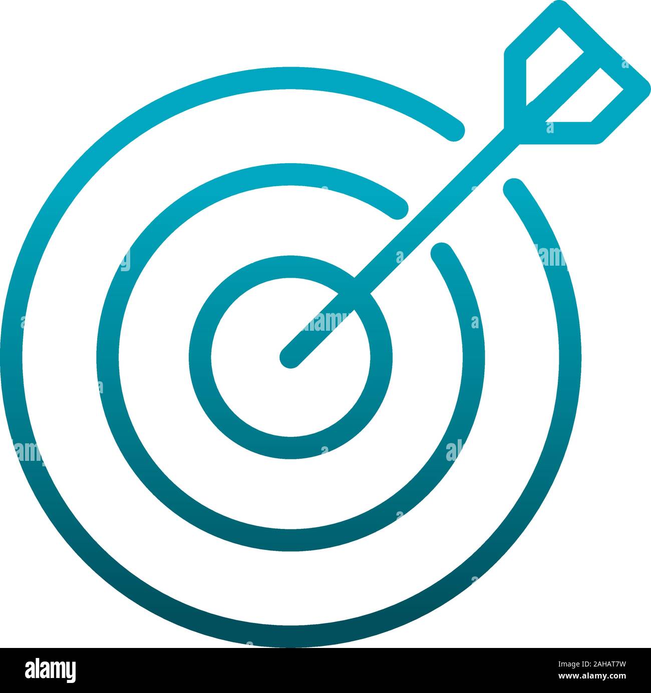target strategy business communications vector illustration gradient ...