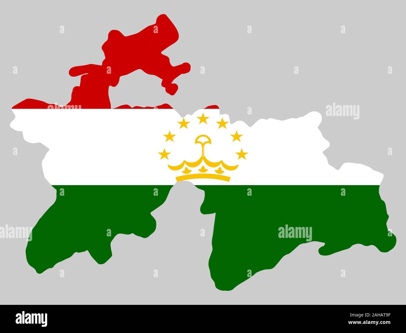Tajikistan map hi-res stock photography and images - Alamy