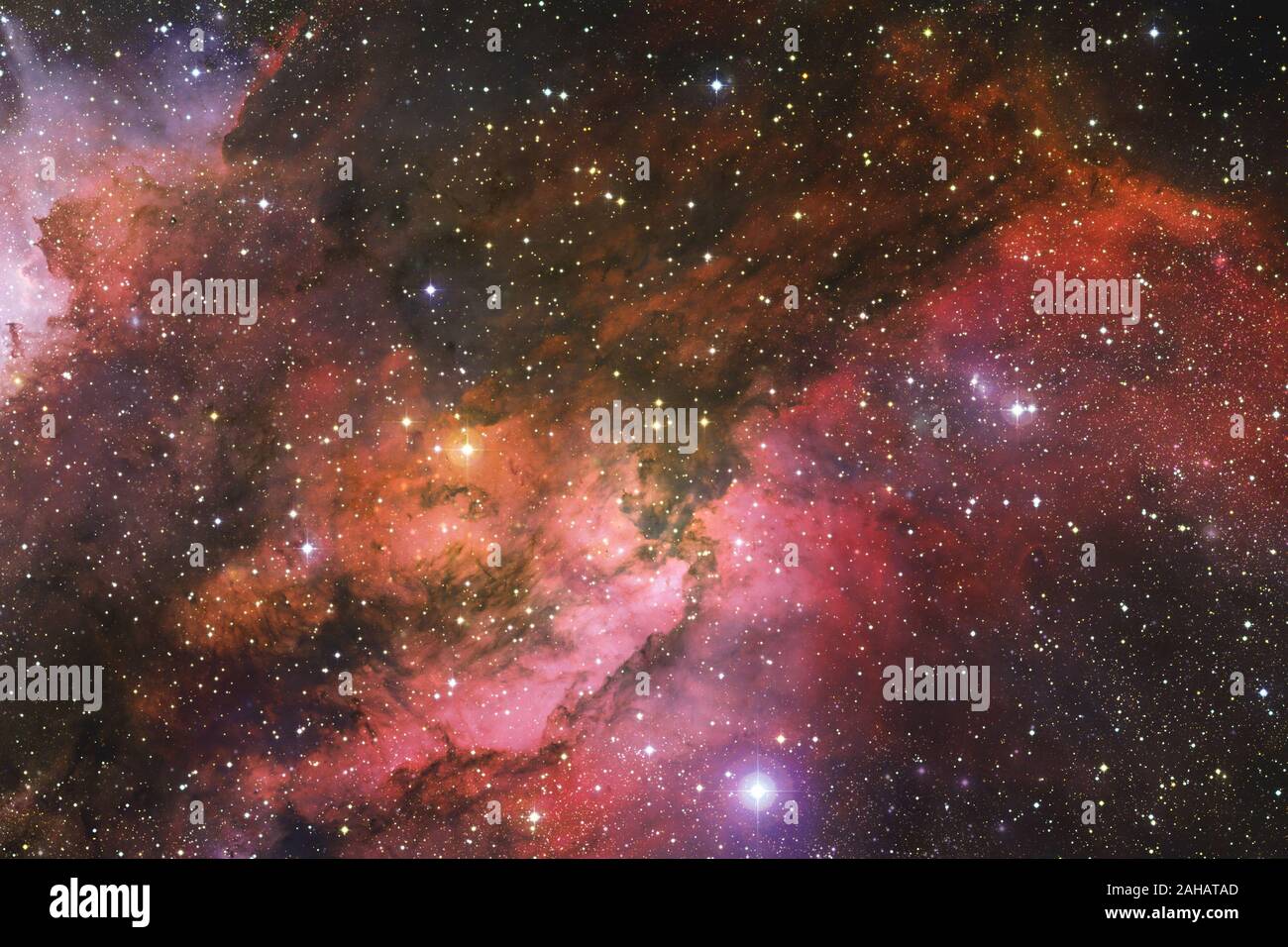 Cluster of stars in deep space. Milky way galaxy. Elements of this ...