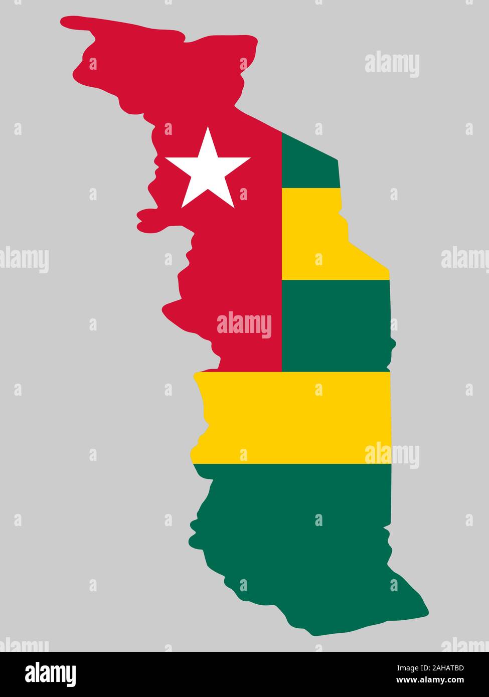 Togo africa map hi-res stock photography and images - Alamy