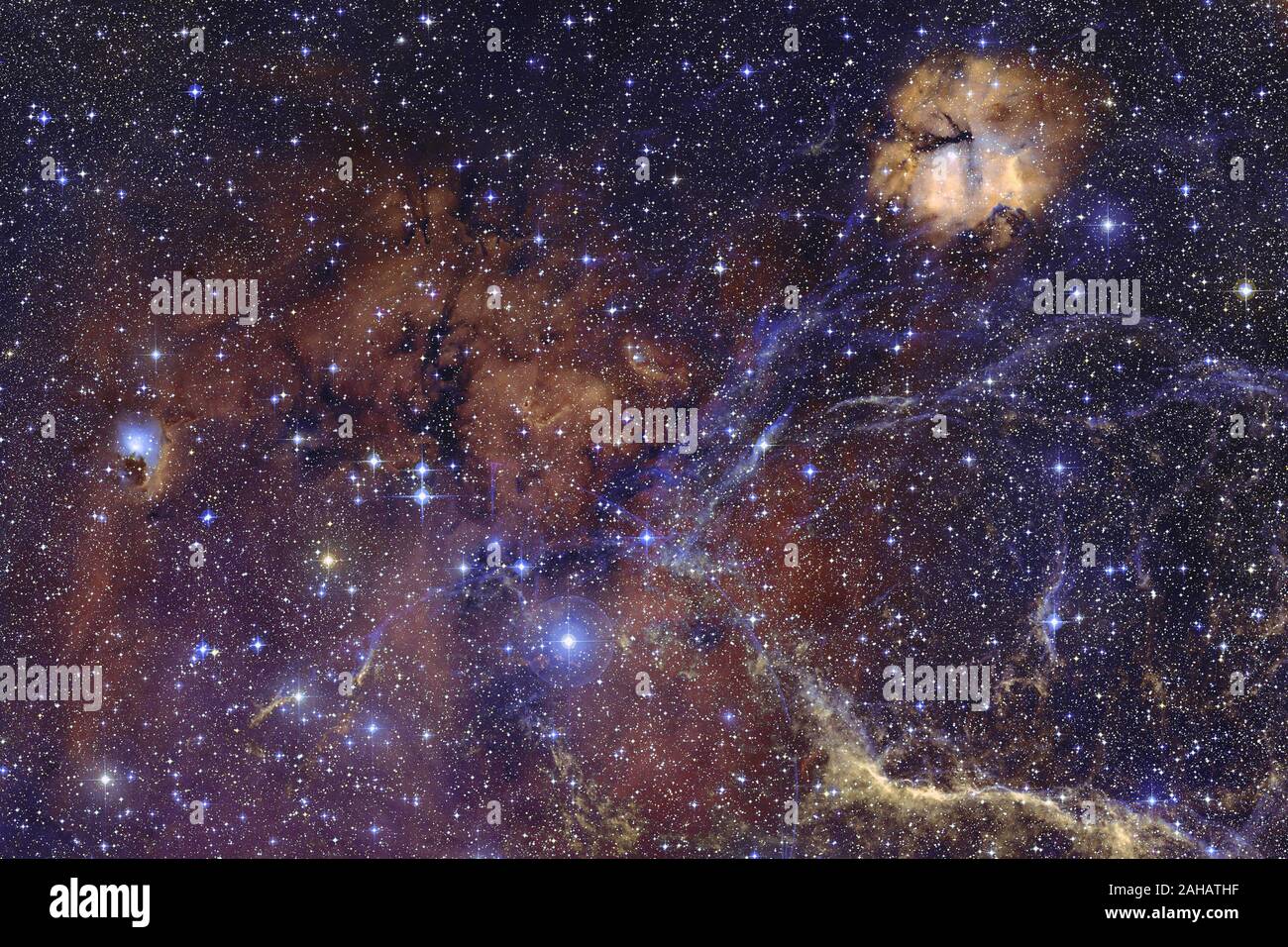 Infinite space with nebulae and stars. Elements of this image furnished ...