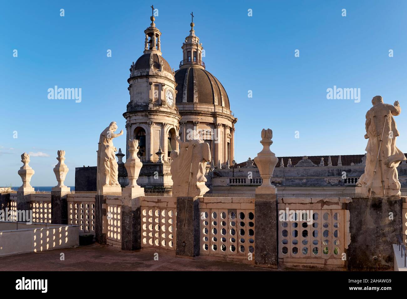 Metropolitan Cathedral of Saint Agatha Duomo Catania Sicily Italy Stock ...