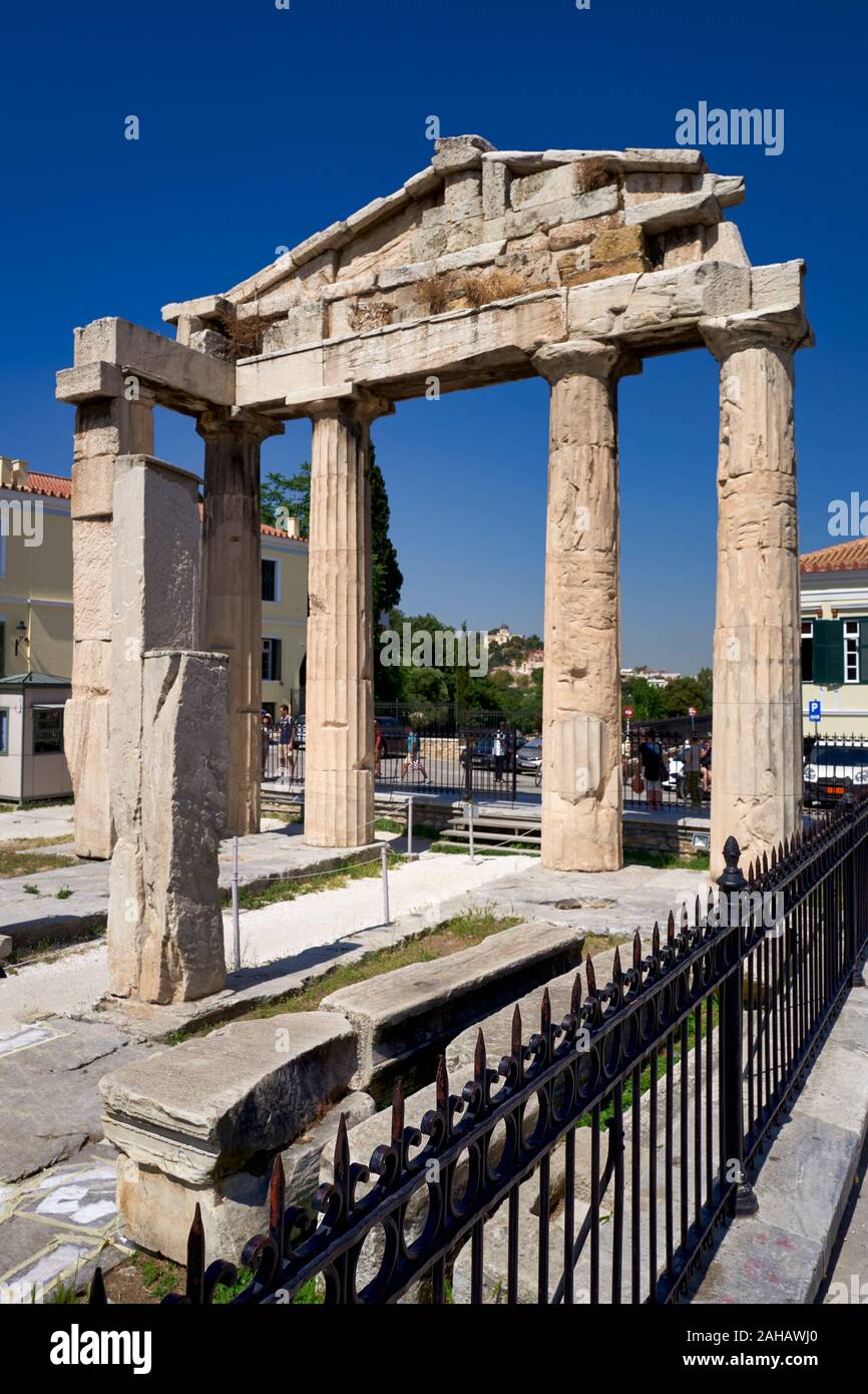 Athens Greece. The Roman Agora Stock Photo - Alamy