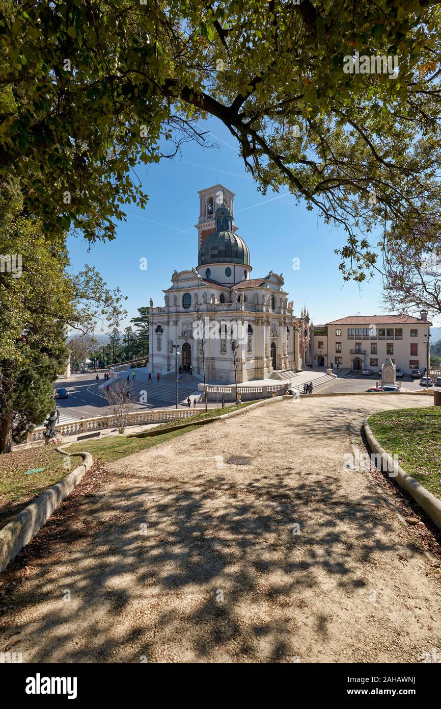Vicenza, Veneto, Italy. The Church of St. Mary of Mount Berico is a ...