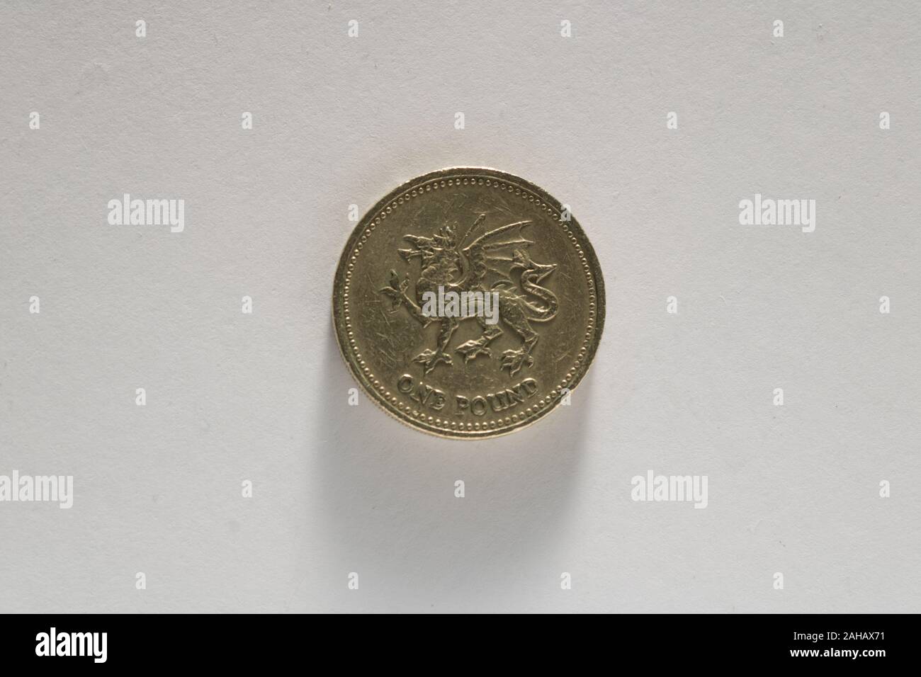 British currency - one pound coin Stock Photo - Alamy