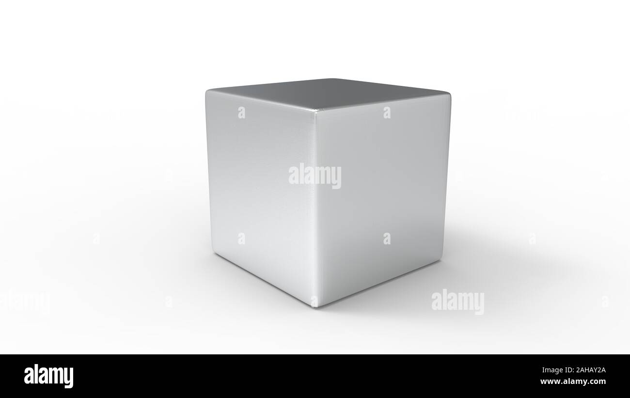 3d rendering of a blank box isolated, in multiple colors Stock Photo ...