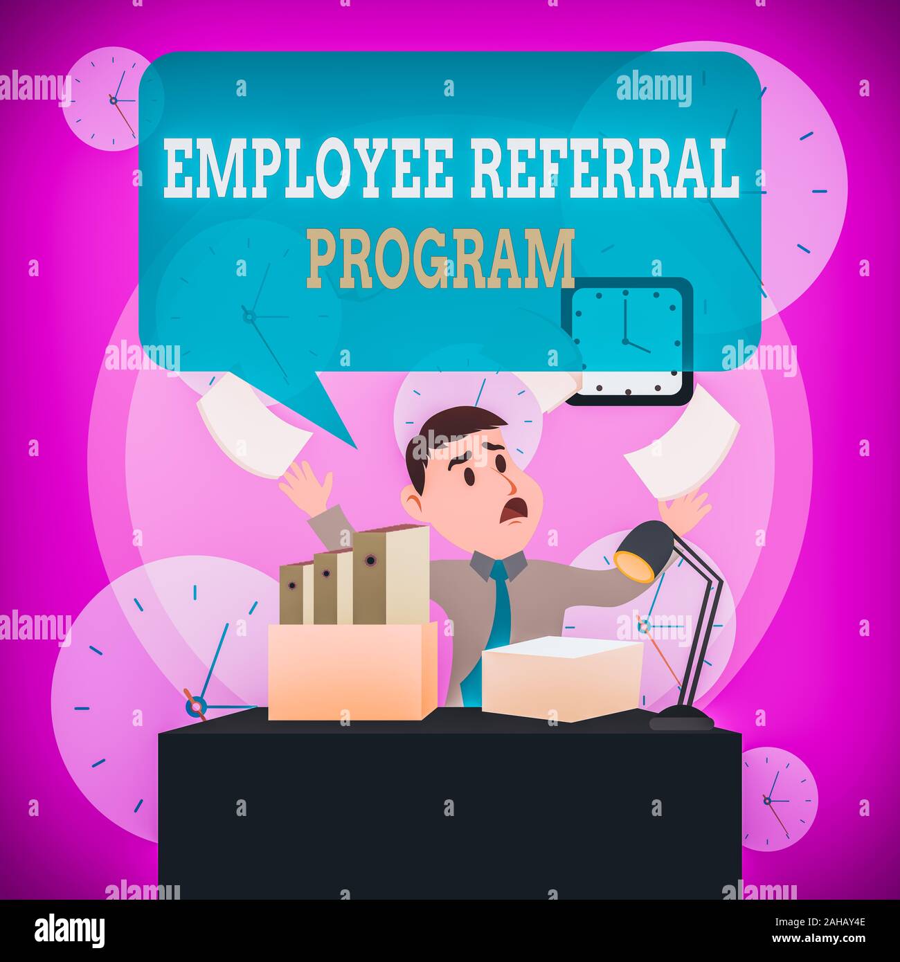Writing note showing Employee Referral Program. Business concept for ...