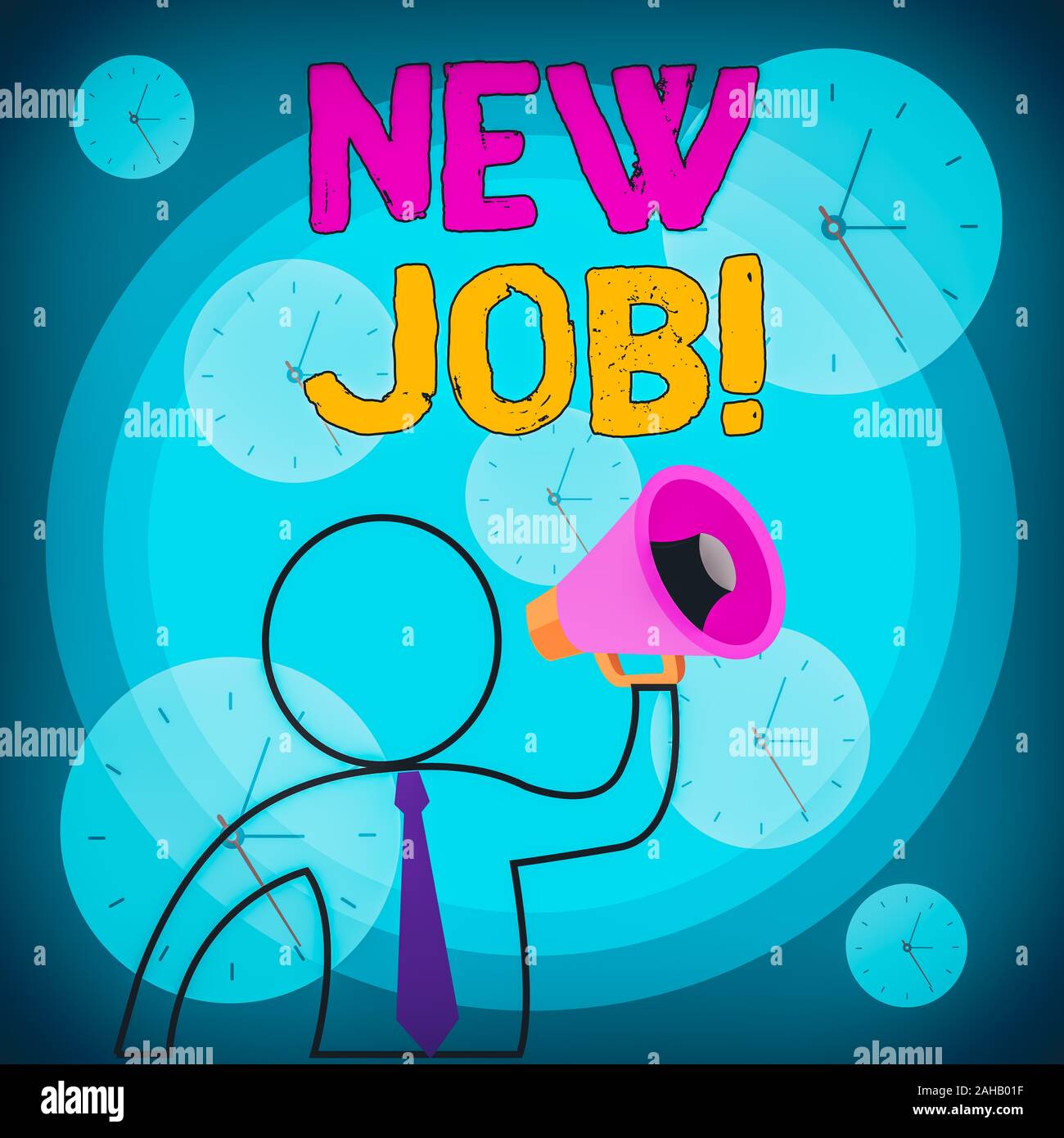 Writing note showing New Job. Business concept for recently having paid ...