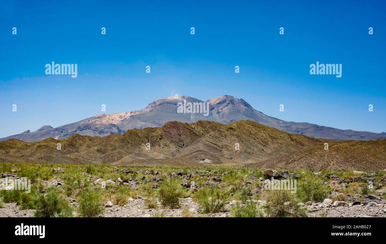 the view of taftan volcano in iran Stock Photo - Alamy