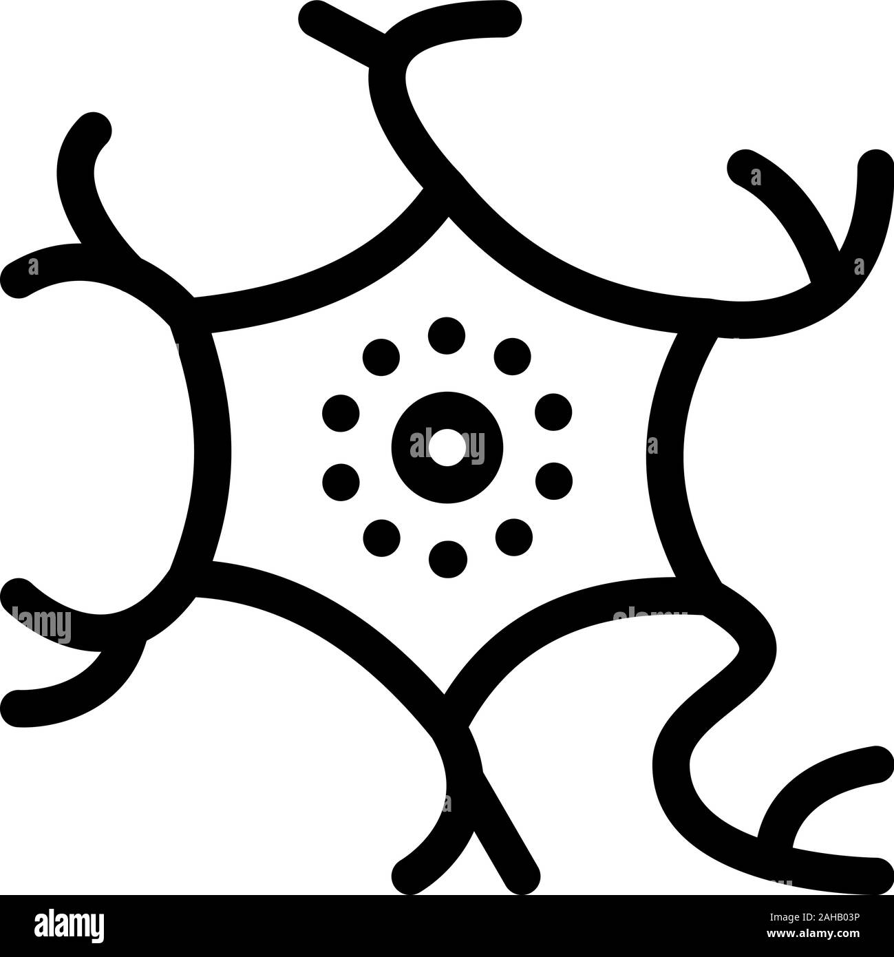 Human Body Cell Icon Vector Outline Illustration Stock Vector Image ...