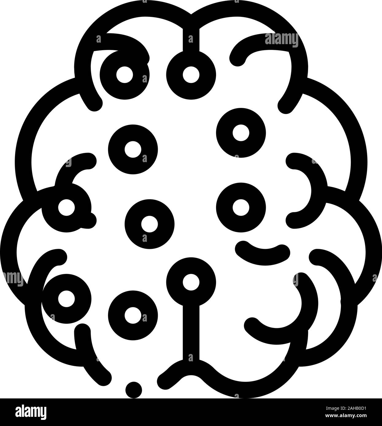 Brain Points Icon Vector Outline Illustration Stock Vector Image & Art ...