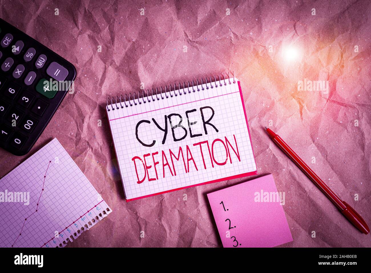 Text sign showing Cyber Defamation. Business photo text slander ...